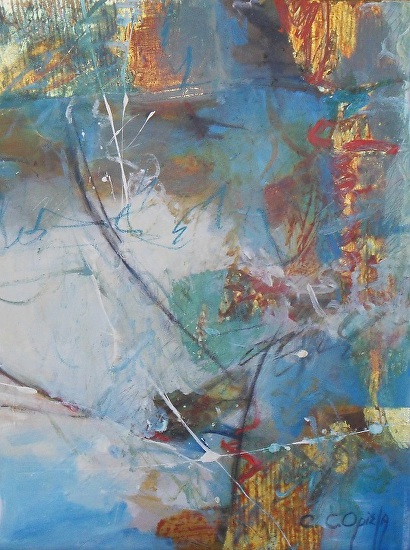 CC Opiela Gallery: Contemporary Abstract Art Painting "Break Away" by ...