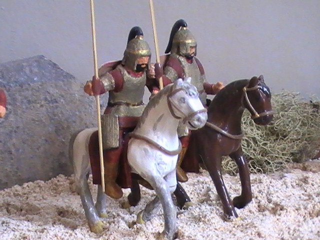 modelismo en soldados verdes: Caballeria Bactriana (Bactrian Cavalry)
