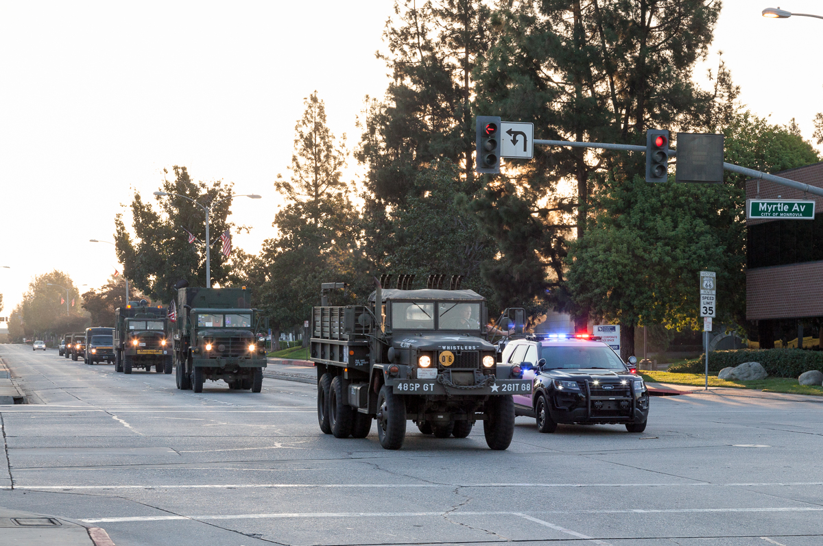 MVPA 2017 Route 66 Convoy Passing Through Monrovia