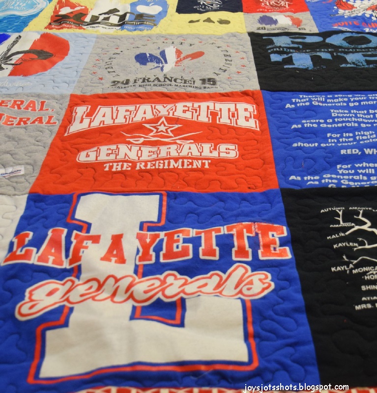 Joy's Jots, Shots & Whatnots: Quilt Shot Block #91~ T-Shirt Quilt