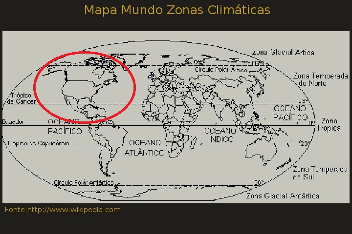 ESTUDOS DE GEOGRAFIA: CLIMA DA AMÉRICA ANGLO-SAXÔNICA