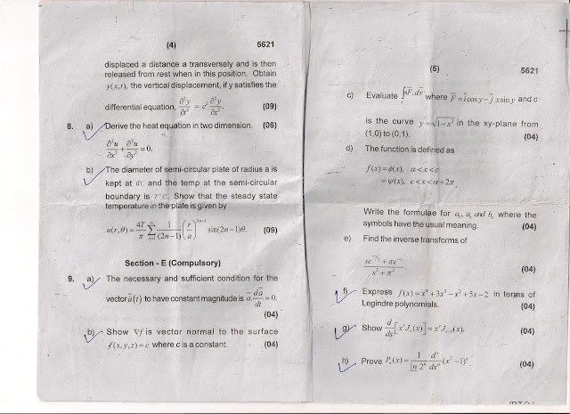 HPU AS-1006 Applied Mathematics II B.Tech 2008 Question Paper ...