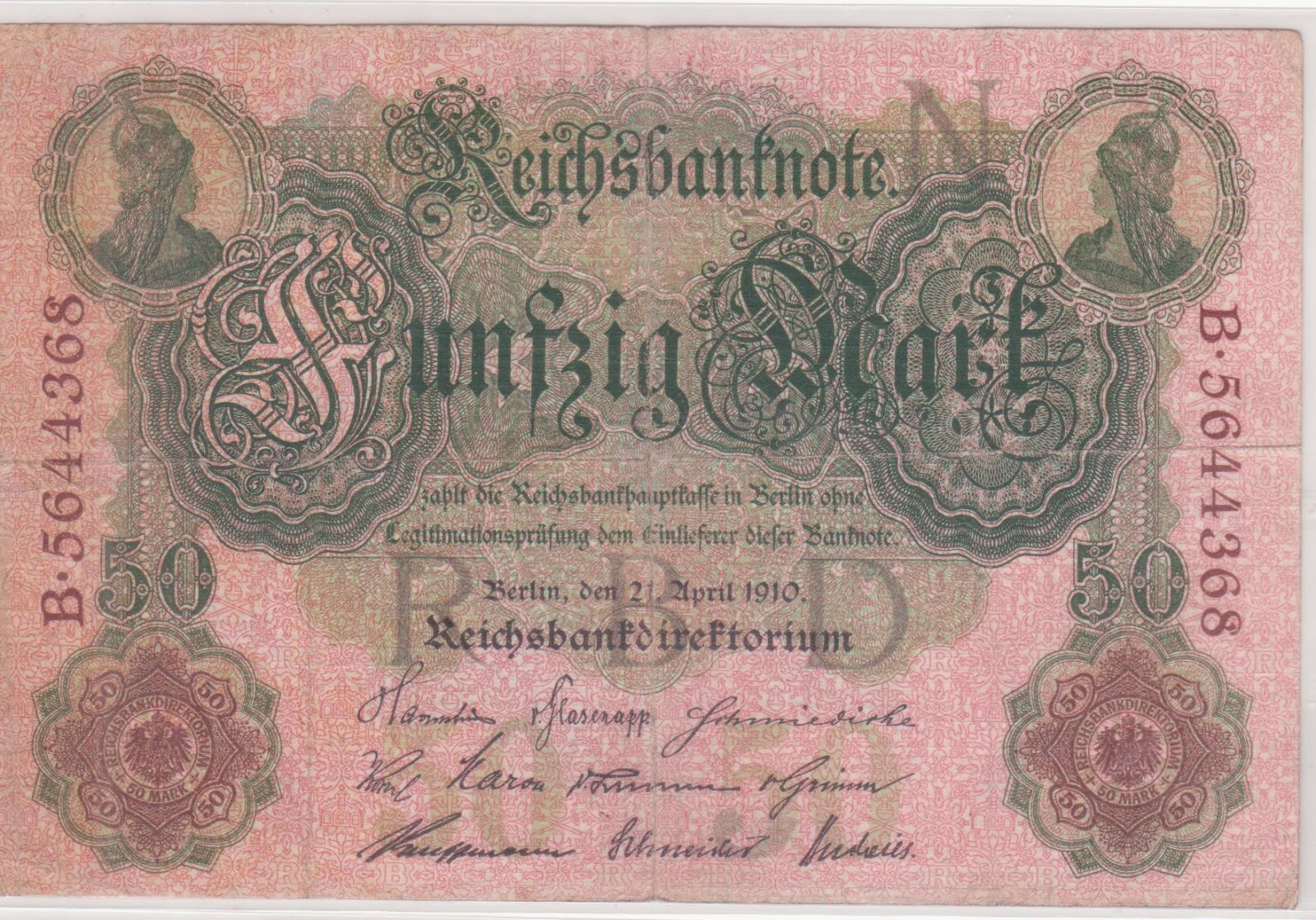 Collectible Items For Sale: German Note 1