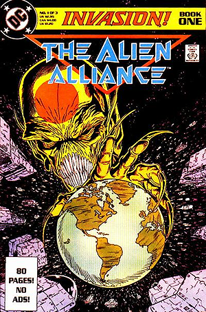 Crossover original Invasión ! DC Comics