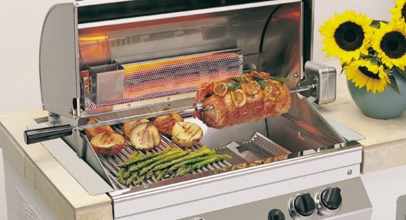 Outdoor Kitchen: Bottle Opener, Adjustable Log Rack And AOG Grills