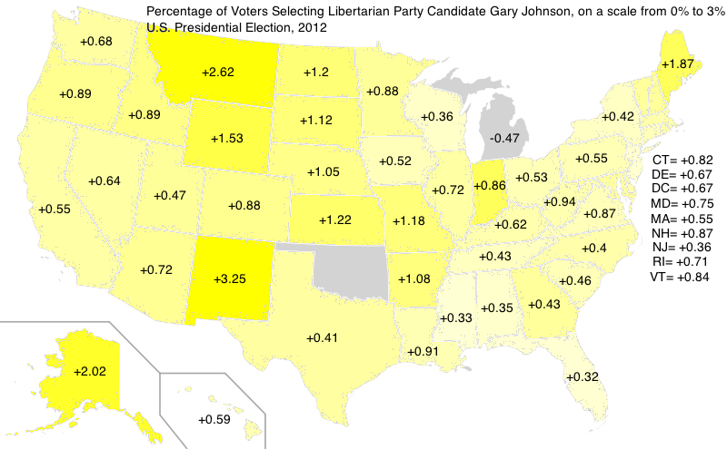 What states would it be best for Gary Johnson to focus his campaign in ...