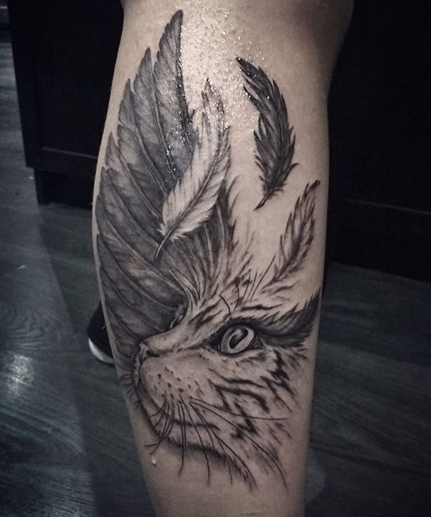 30 Tato Keren Gambar Kucing - Tattoo Magz
