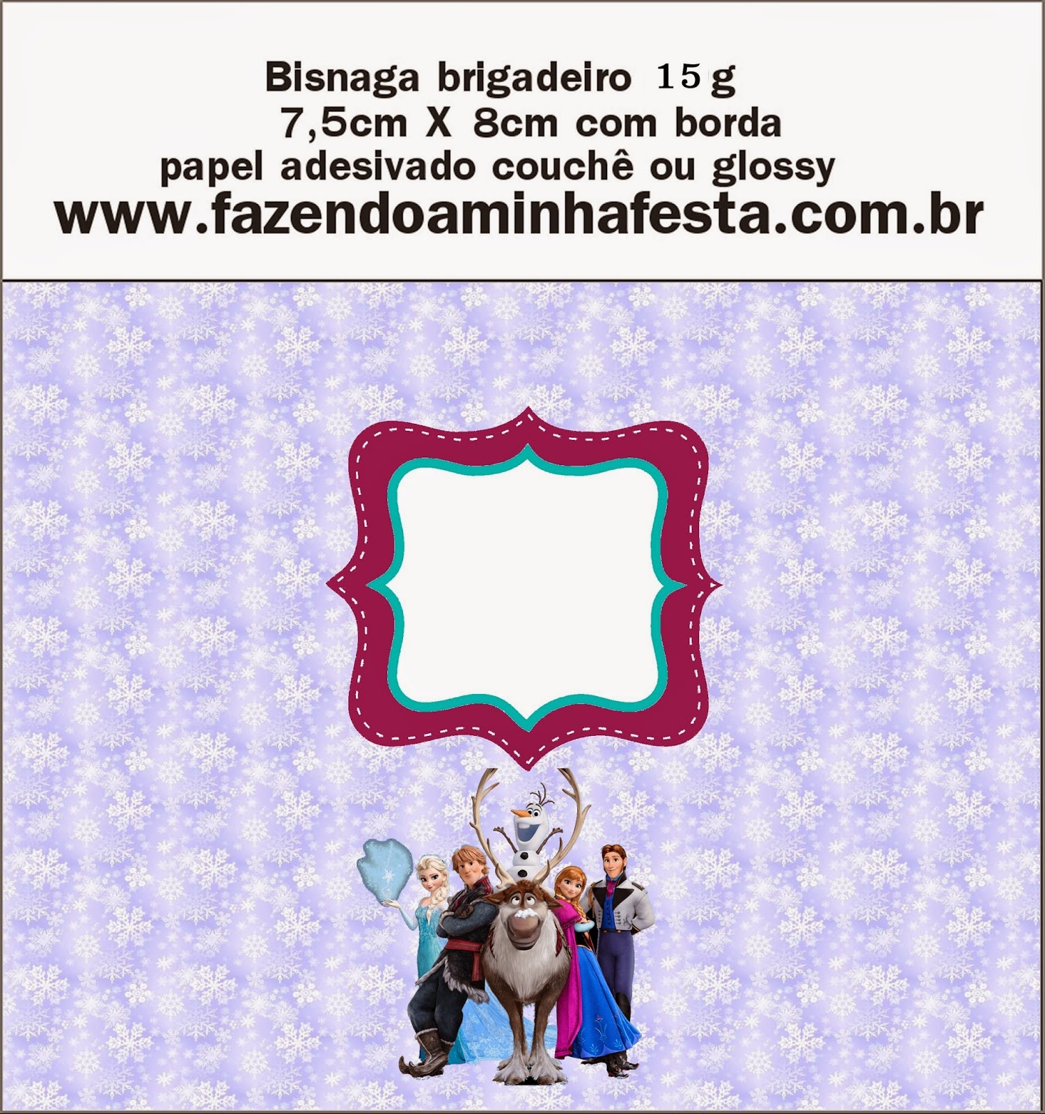 Cute Frozen Party: Free Printable Candy Bar Labels. - Oh My Fiesta! in ...