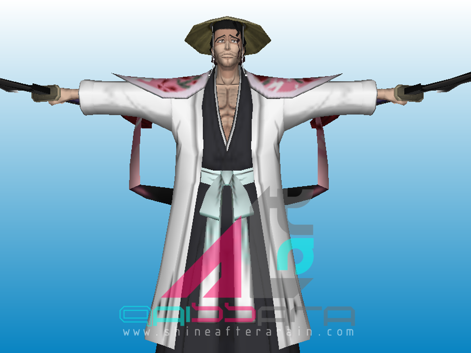 Shunsui Kyoraku Division Captain 10 | 3D Model Bleach