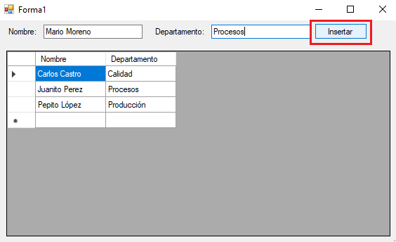 Agregar Fila En Un Datagridview Enlazado Con Un Datatable
