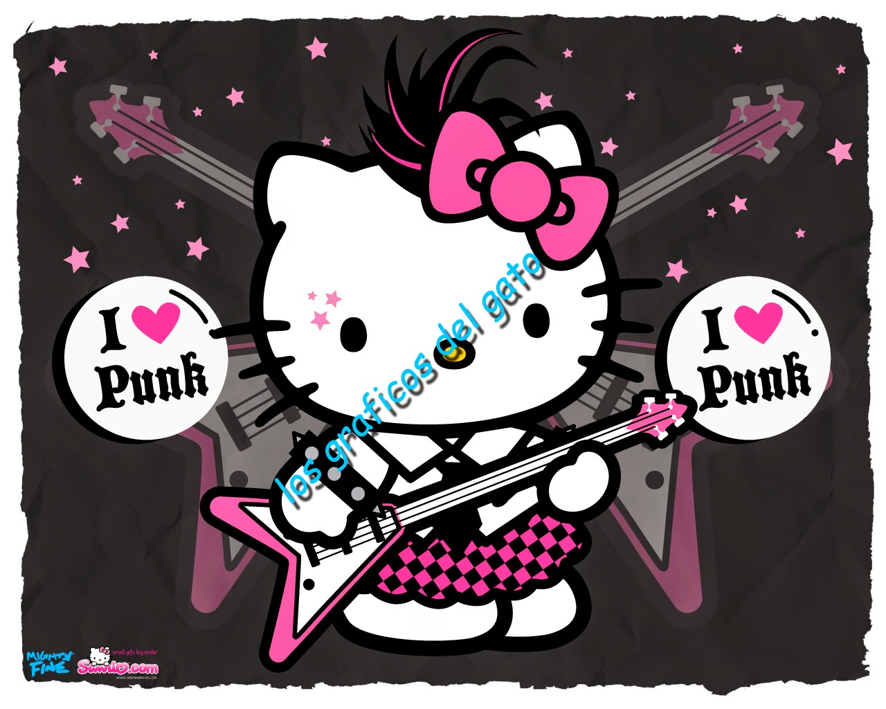 los gráficos del gato: HELLO KITTY PUNK