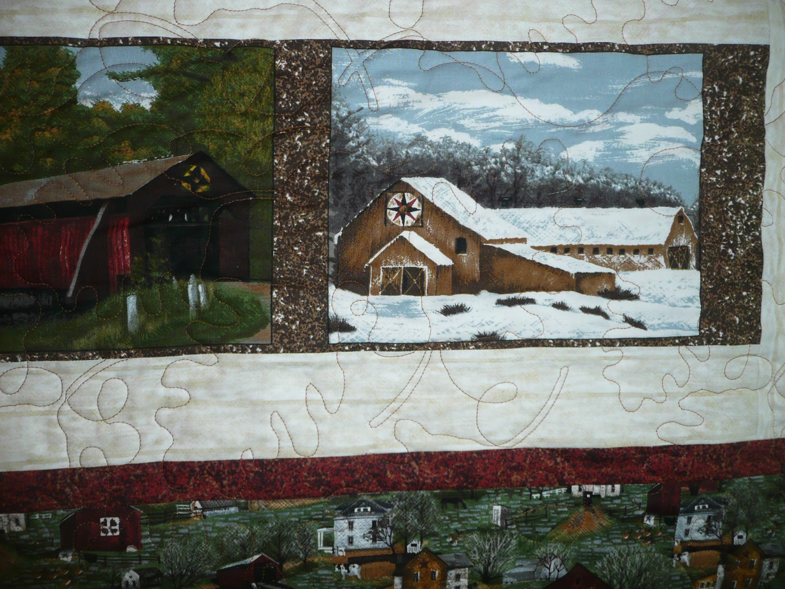 Acorn Ridge Quilting: Carolyn's Covered Bridges Quilt