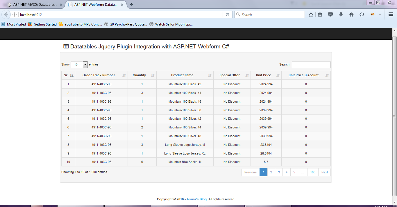 ASP.NET Webform: Datatables Jquery plugin Server Side Integration ... ASP.NET Webform: Datatables Jquery plugin Server Side Integration ...