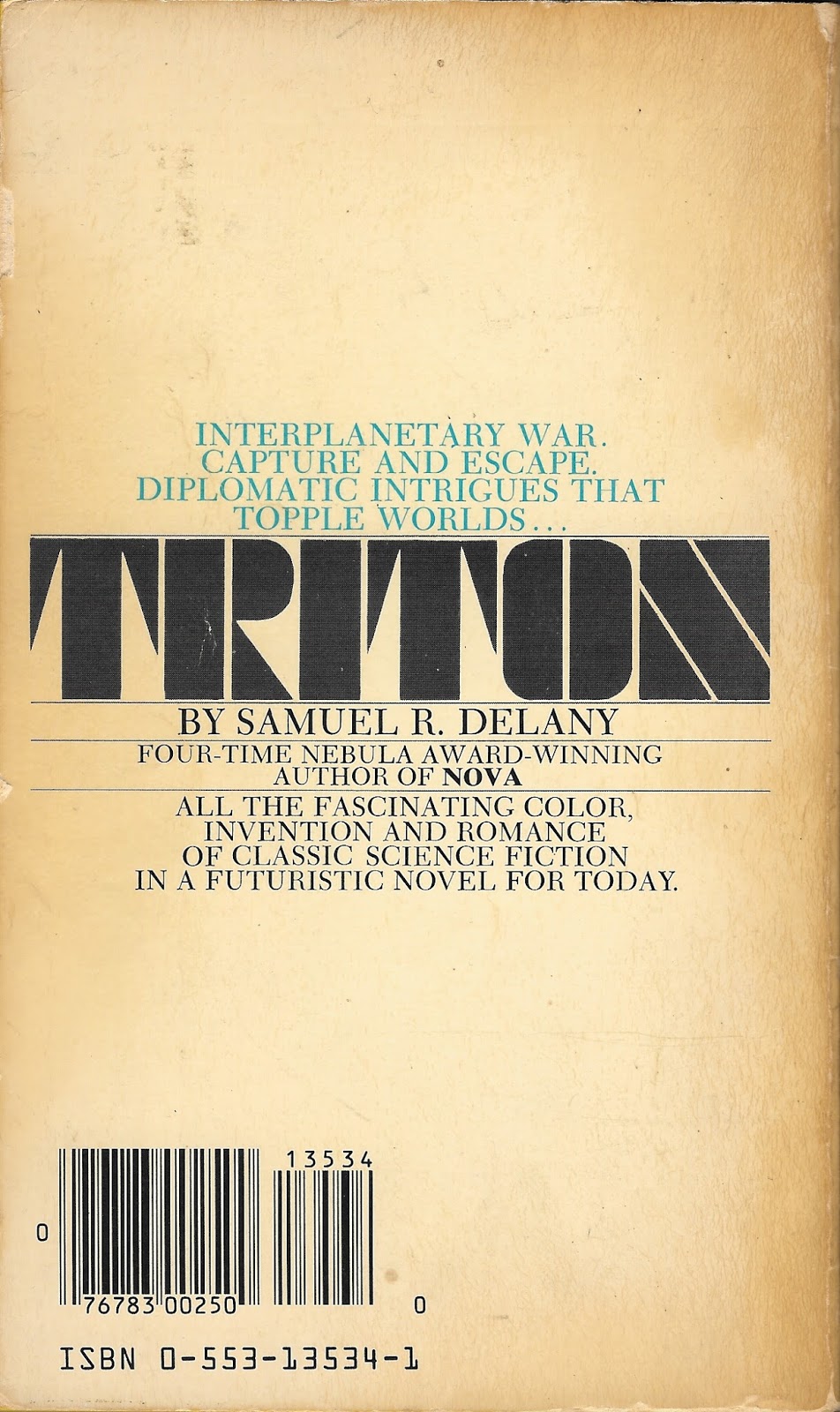 MPorcius Fiction Log: Triton by Samuel R. Delany