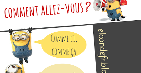 LA PROF DE FLE: Comment-allez vous?Saluer