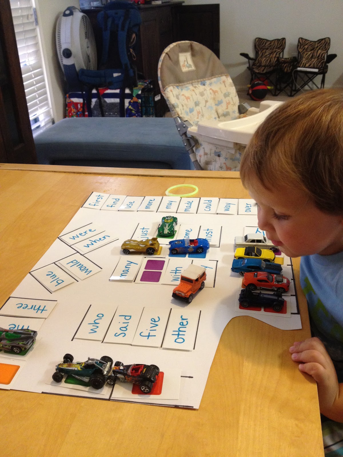 Finding My Stamp: Parking Lot Sight Words