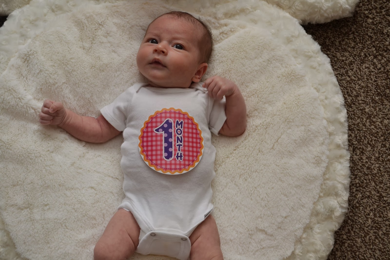 LITTLE BABY KHOURY: One Month Old!