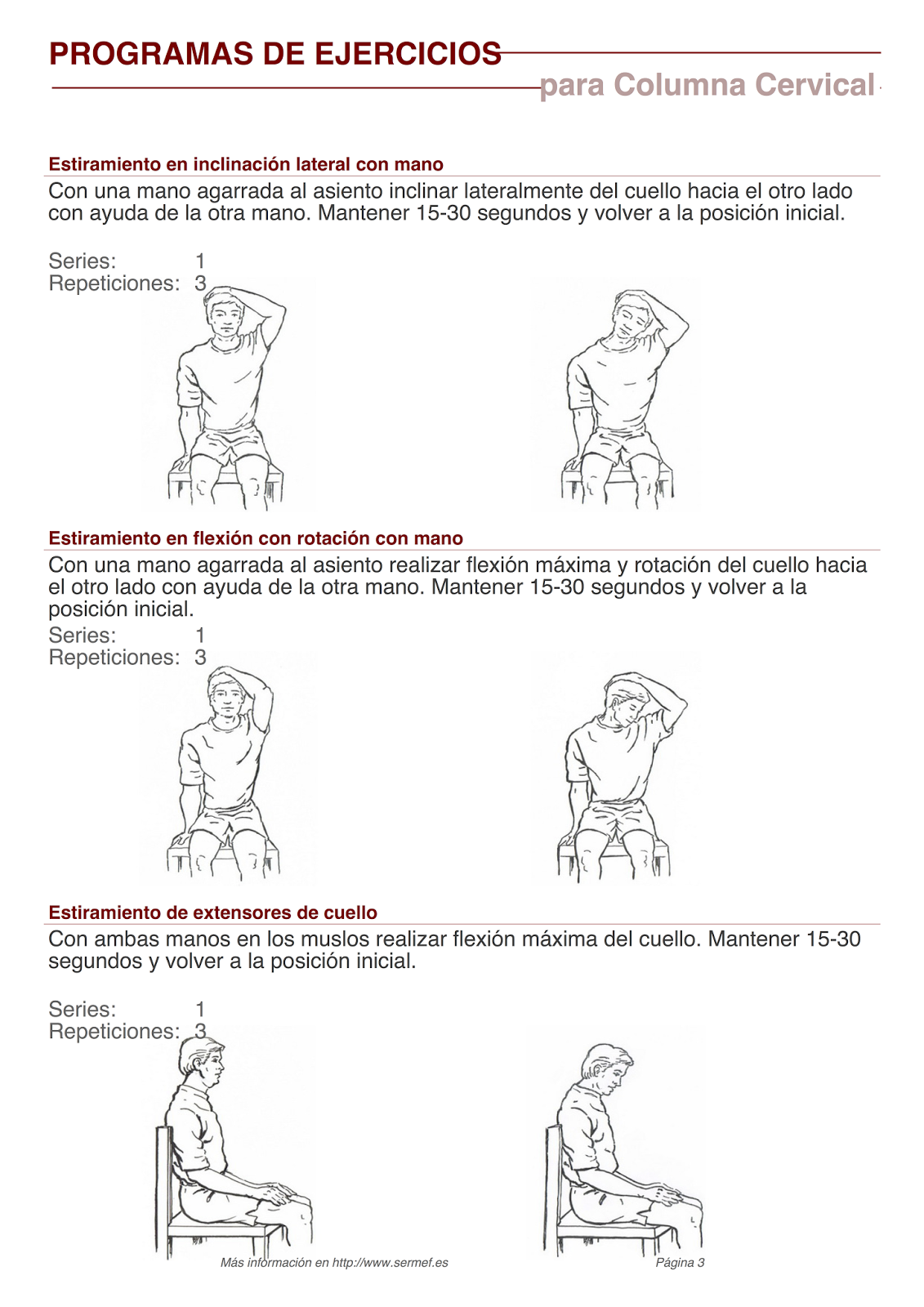 UGC Utrera Sur: Programa de ejercicios para columna cervical