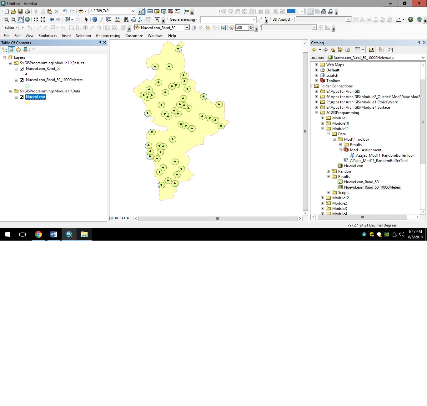 Amadeusz Zajac GIS Blog: GIS5103 - GIS Programming - Module 11