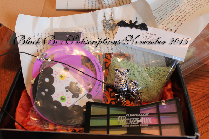 Celadon Alley: Black Box Subscriptions November 2015