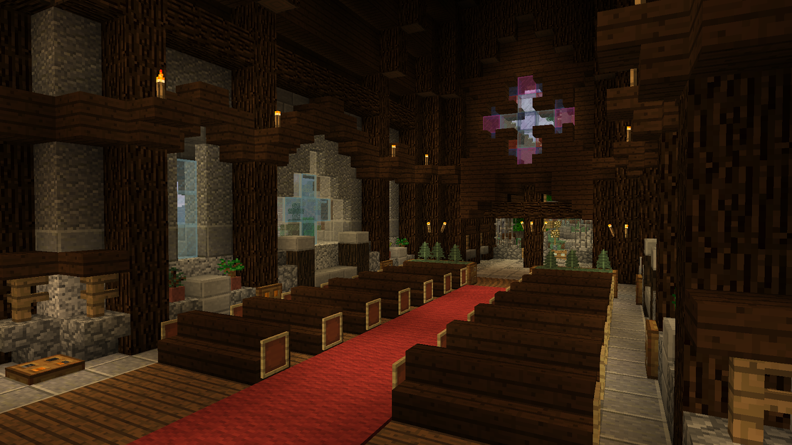 Minecraft Cathedral Interior