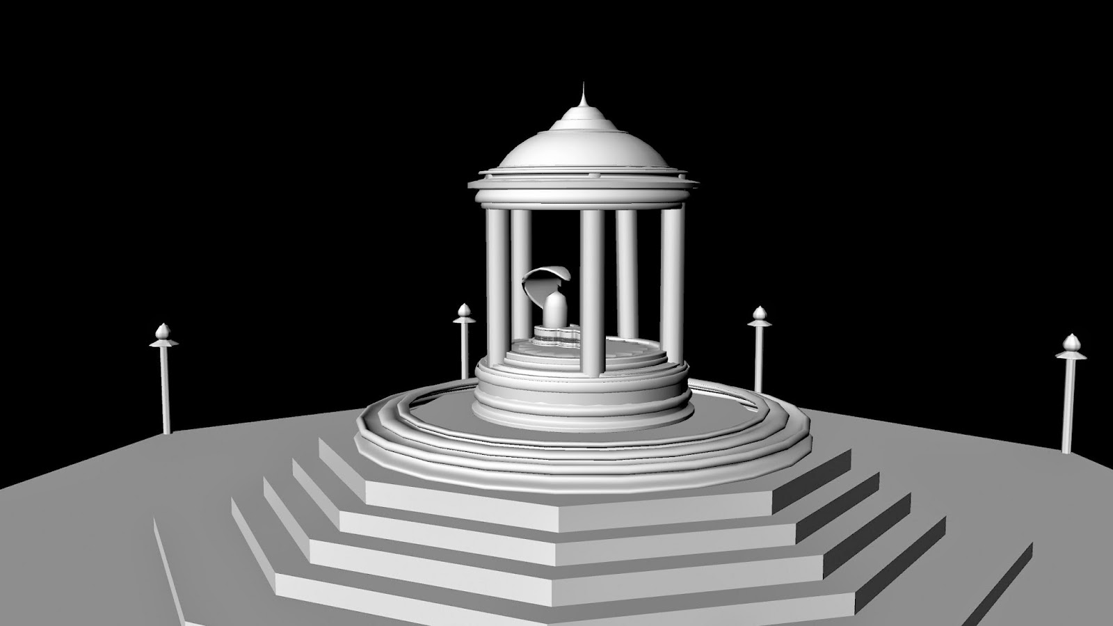 Mukesh vishwakarma.......: the shiva temple.... 3d model.. made by me ...