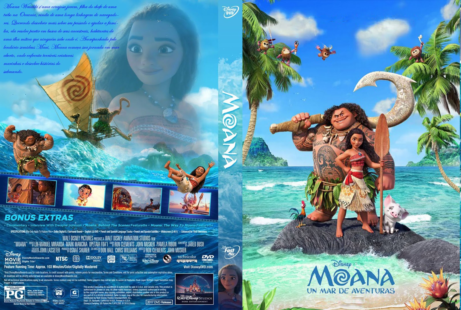 Tudo Capas 04: Moana - Capa 02 Filme DVD