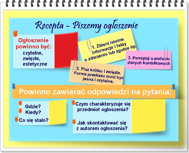 EDUKACJA WCZESNOSZKOLNA: Ogłoszenie