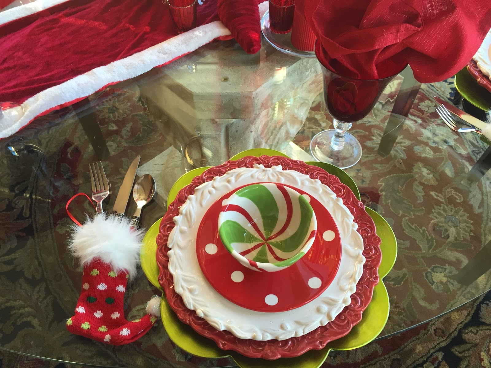 Santa's Stocking Stuffer Table - Purple Chocolat Home