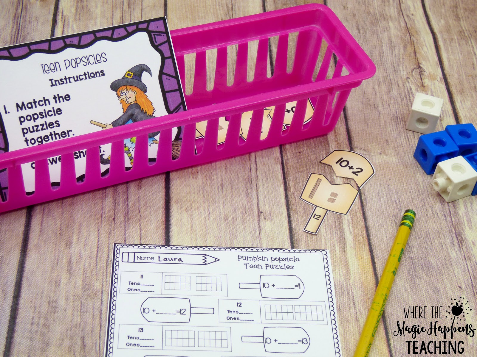 October Math Centers Based on BUILD - Where the Magic Happens