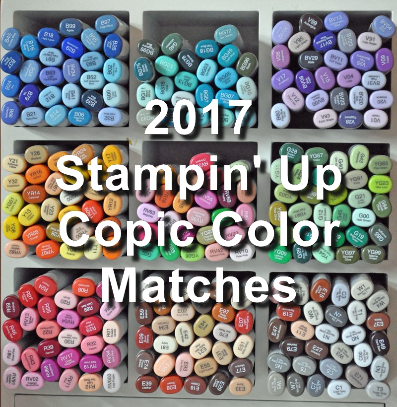 Joyful Creations with Kim: Stampin' Up 2017 In-Color Copic Matches