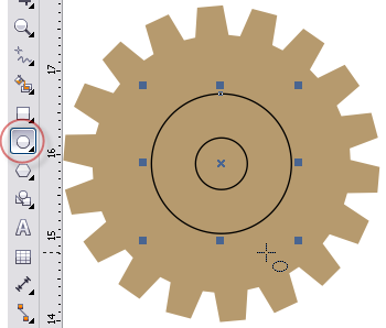 Tutorial corel draw membuat desain gear / gerigi tiga dimensi