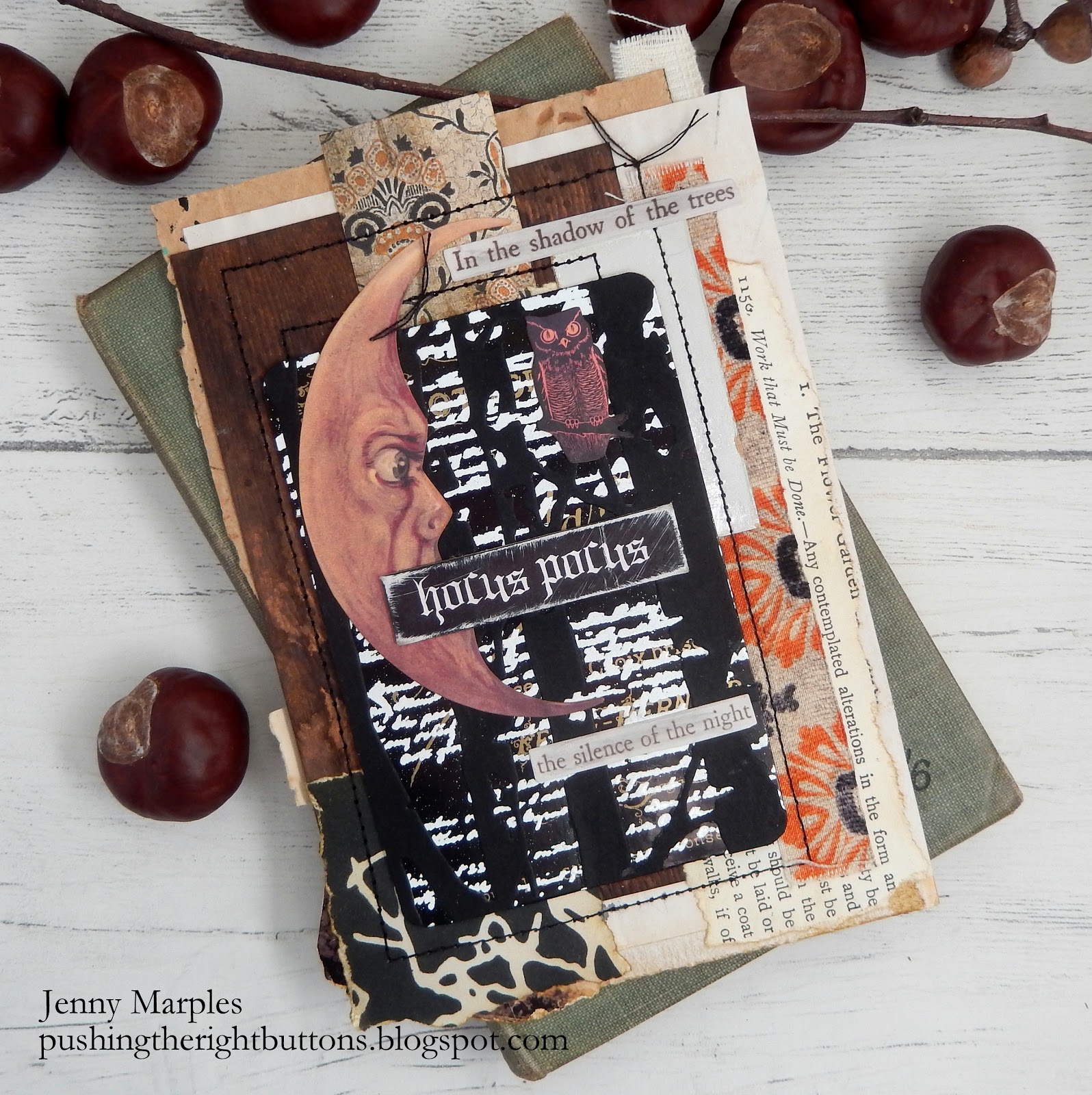 Pushing The Right Buttons: Tim Holtz Halloween Junk Journal