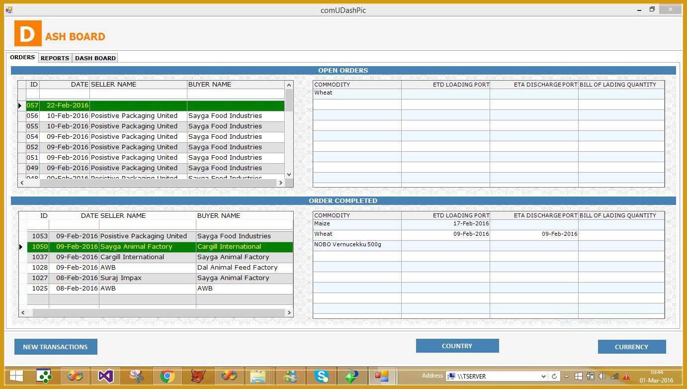 COMRADE SOFTWARE MARKETING LLC: COMRADE ORDER MANAGEMENT SYSTEM