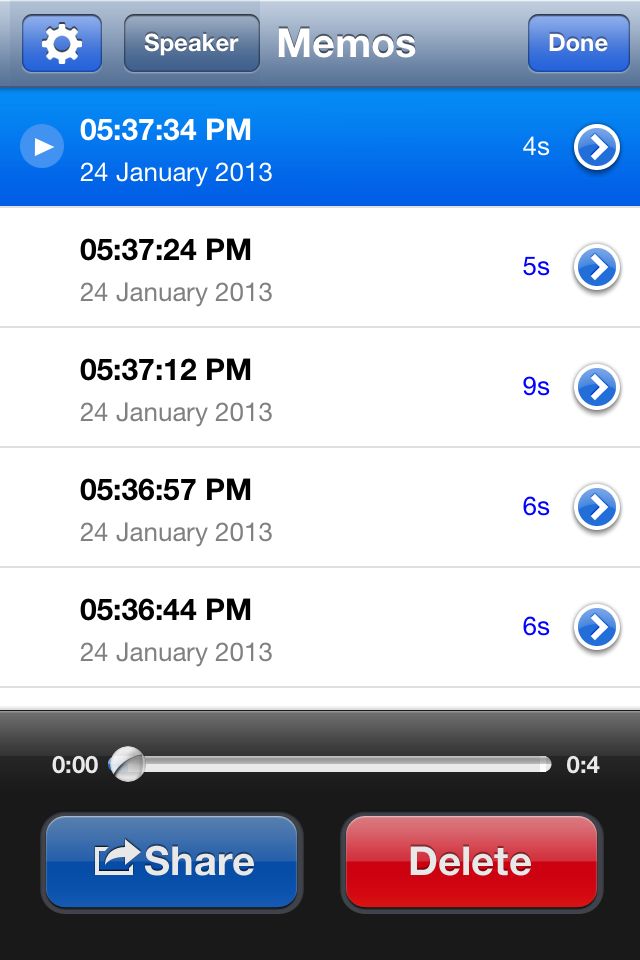 My Memos Free - The Voice Recorder: How To