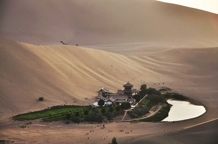 Somewhere I would like to live: Crescent Lake Oasis Gobi desert
