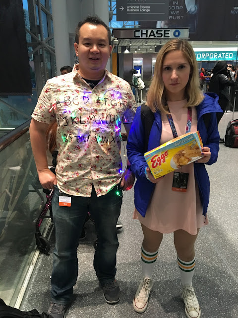 nerdy views: Stranger Things Wall Cosplay