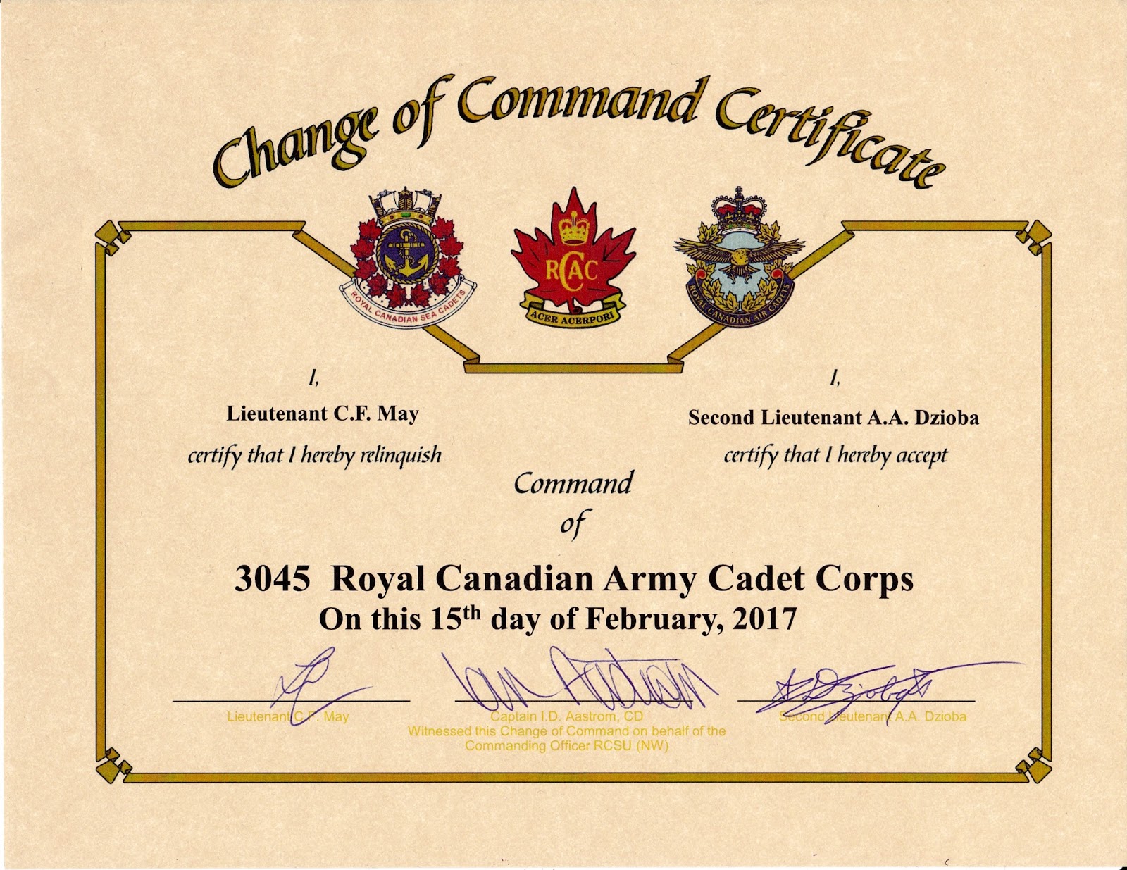 The Pocket: Change of Command Parade