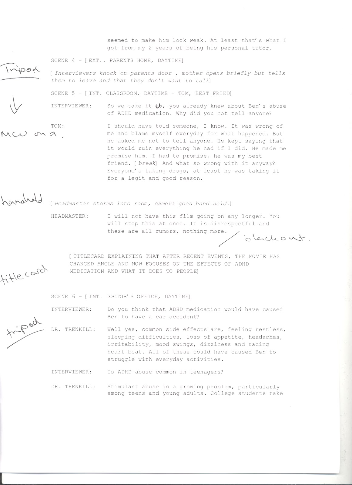 A2 MEDIA ADVANCED PRODUCTION: ANNOTATED SCRIPT