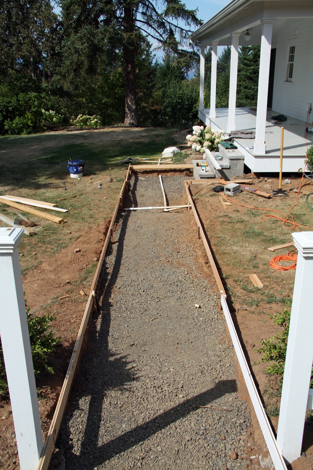 In the Fields : Our Front Steps and Walkway