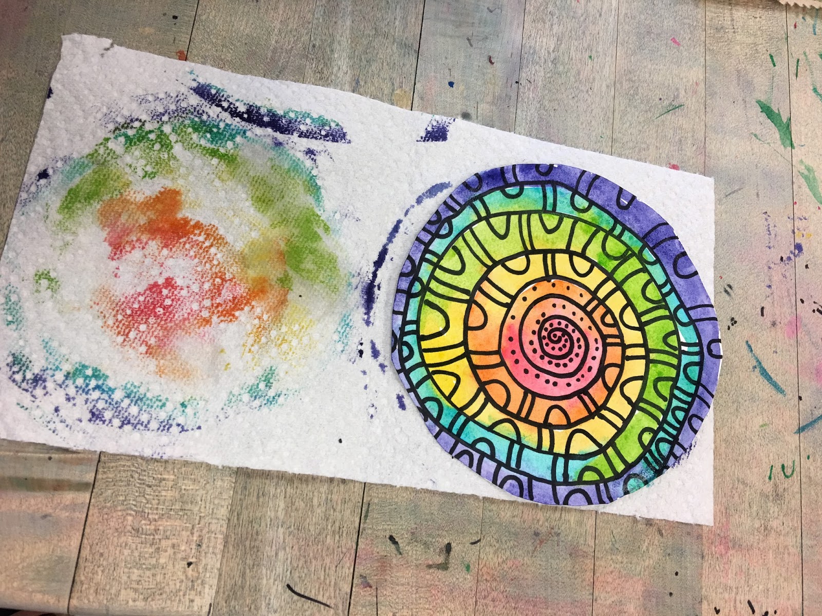Art Room Blog: 4th Grade Dot Day Project...