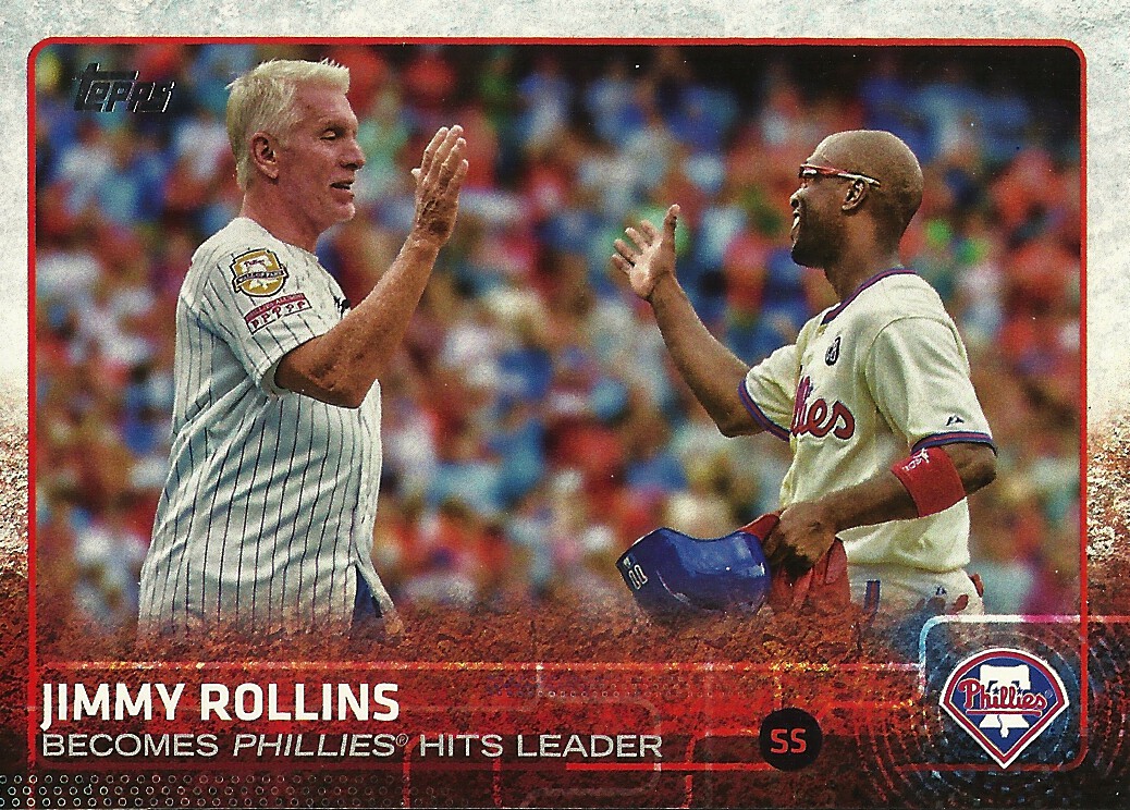 The Phillies Room: 2015 Topps #659 Jimmy Rollins & Mike Schmidt HL