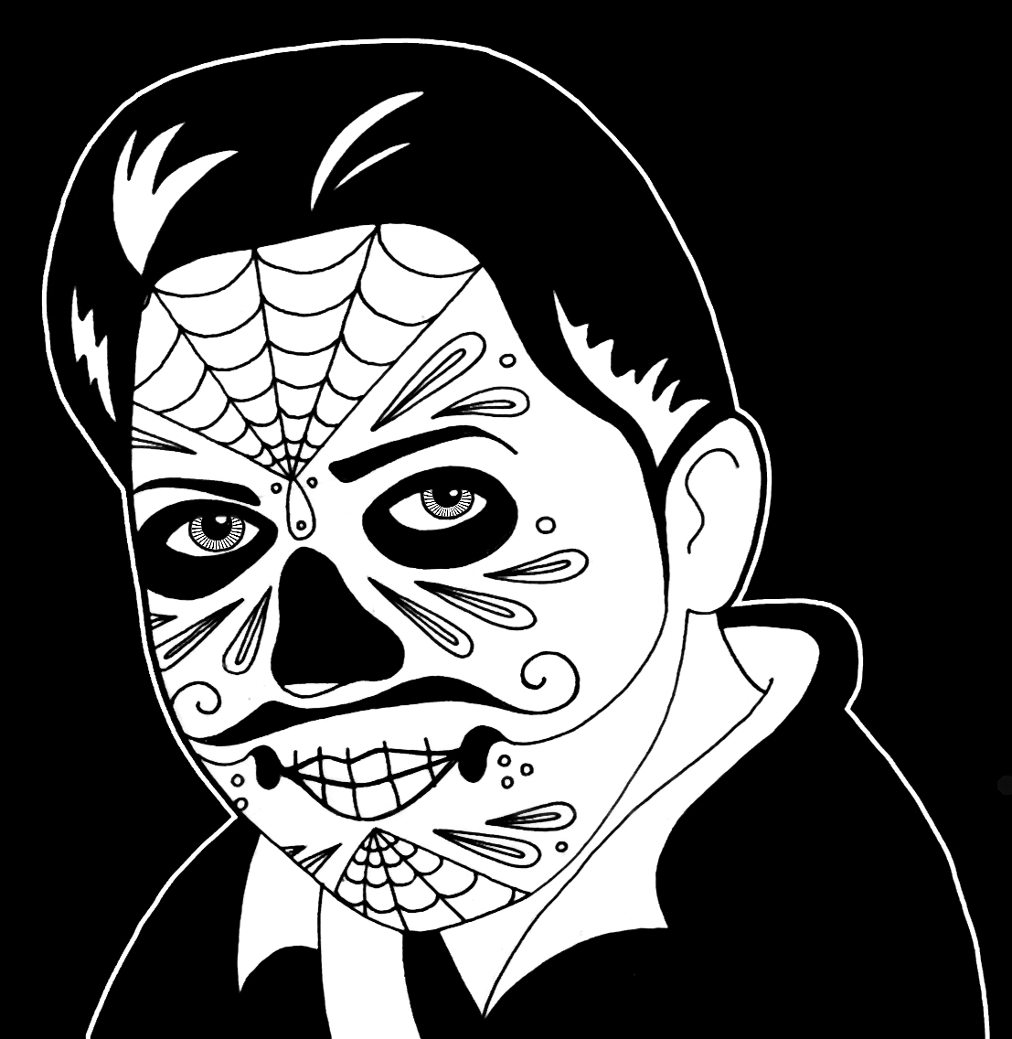 Yucca Flats, N.M.: Calaca-A-Day 365 Project Day 60 - +Grady Jaynes