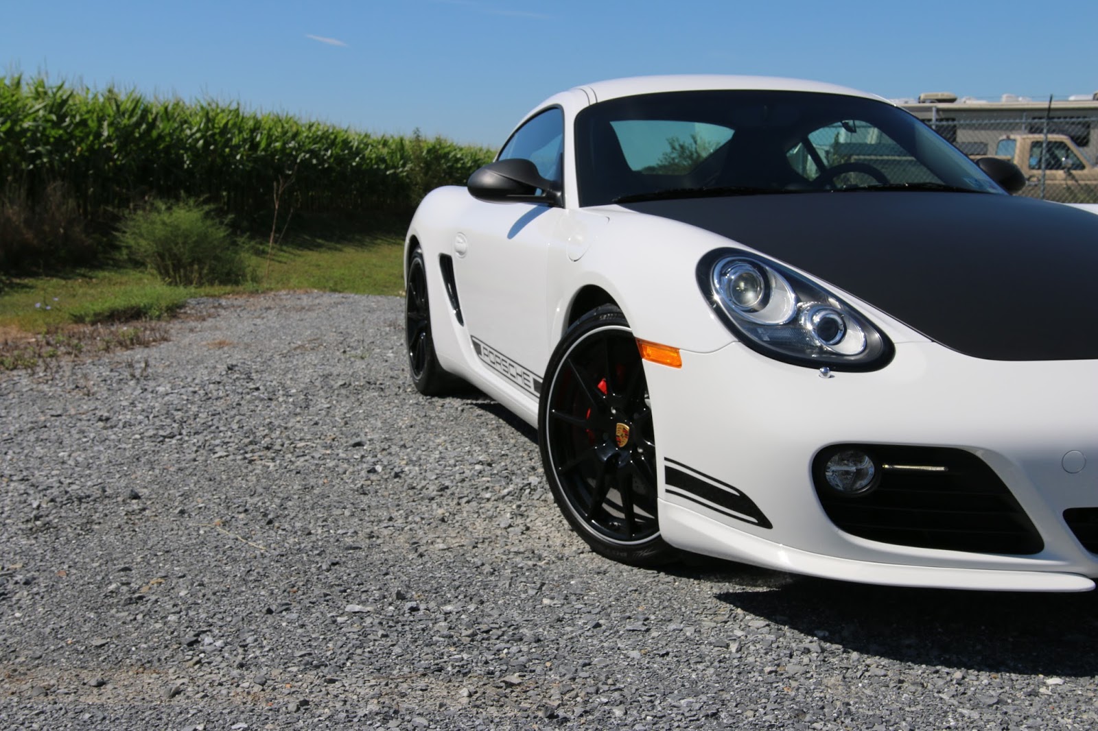 Lancaster Auto Graphics : porsche cayman GT4 3M matte hood wrap