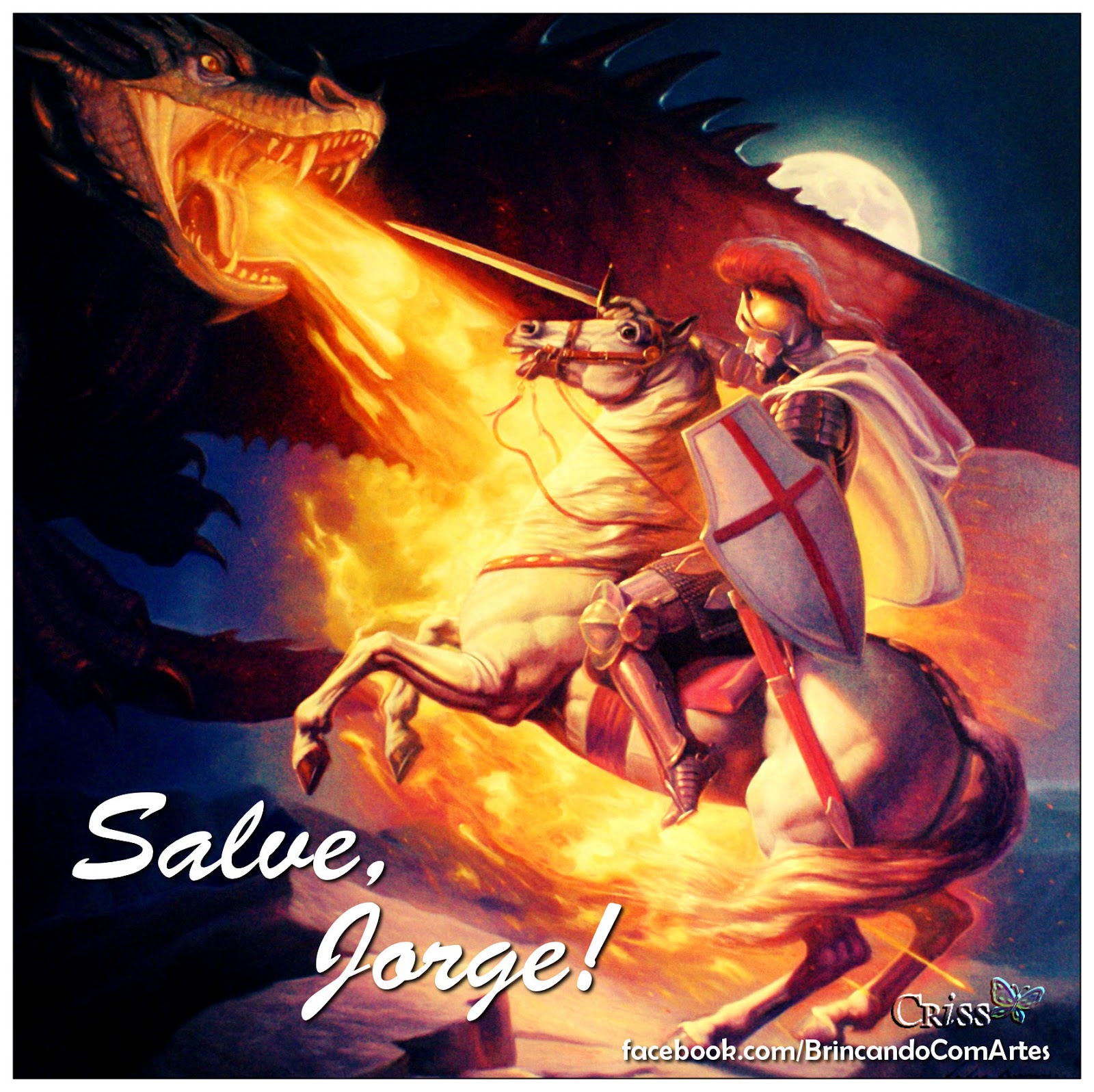 Brincando com Arte - o¤°SORRISO°¤o: São Jorge!