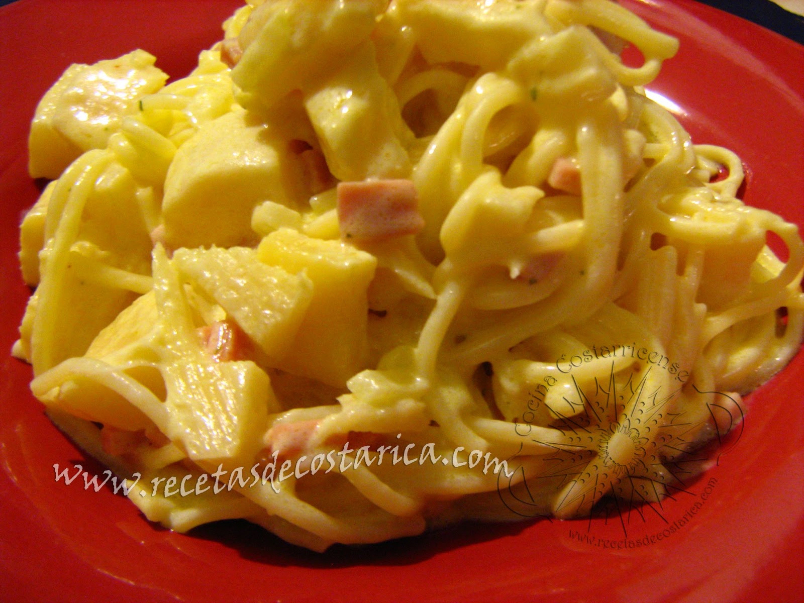 Cocina Costarricense: pasta con palmito