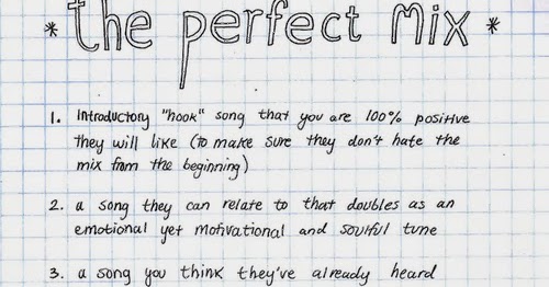 The Times New Roman: Music Monday: The Perfect Mix Tape