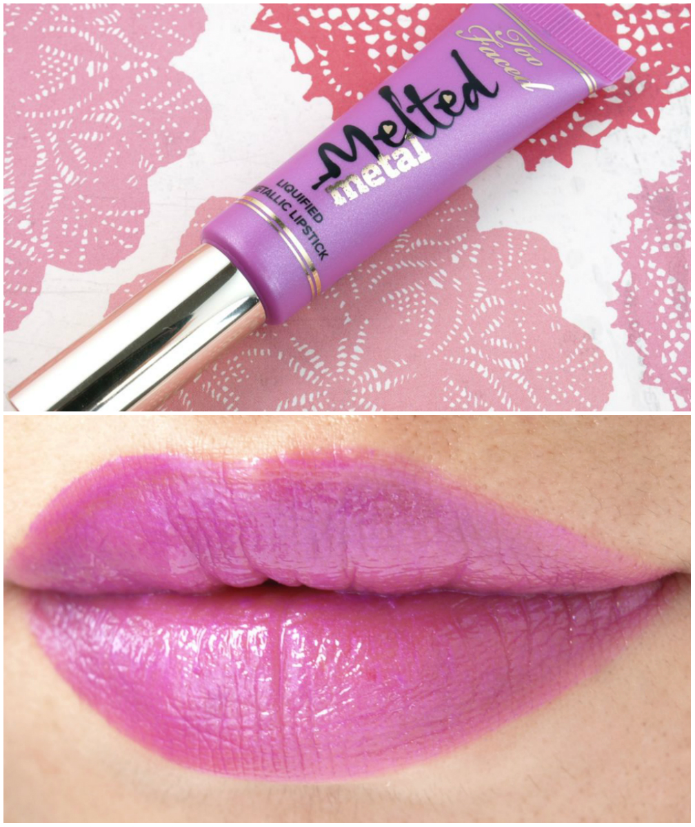 Too Faced Melted Metal Liquified Metallic Lipstick in "Melted Metallic ...