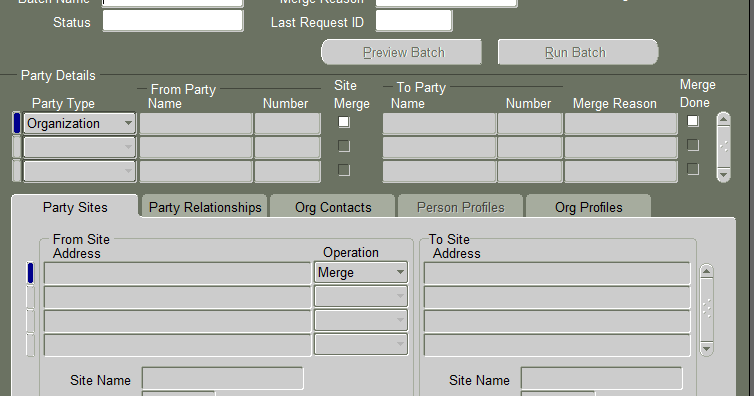 Oracle Application S Blog Party Merge In Oracle Apps R12 How To