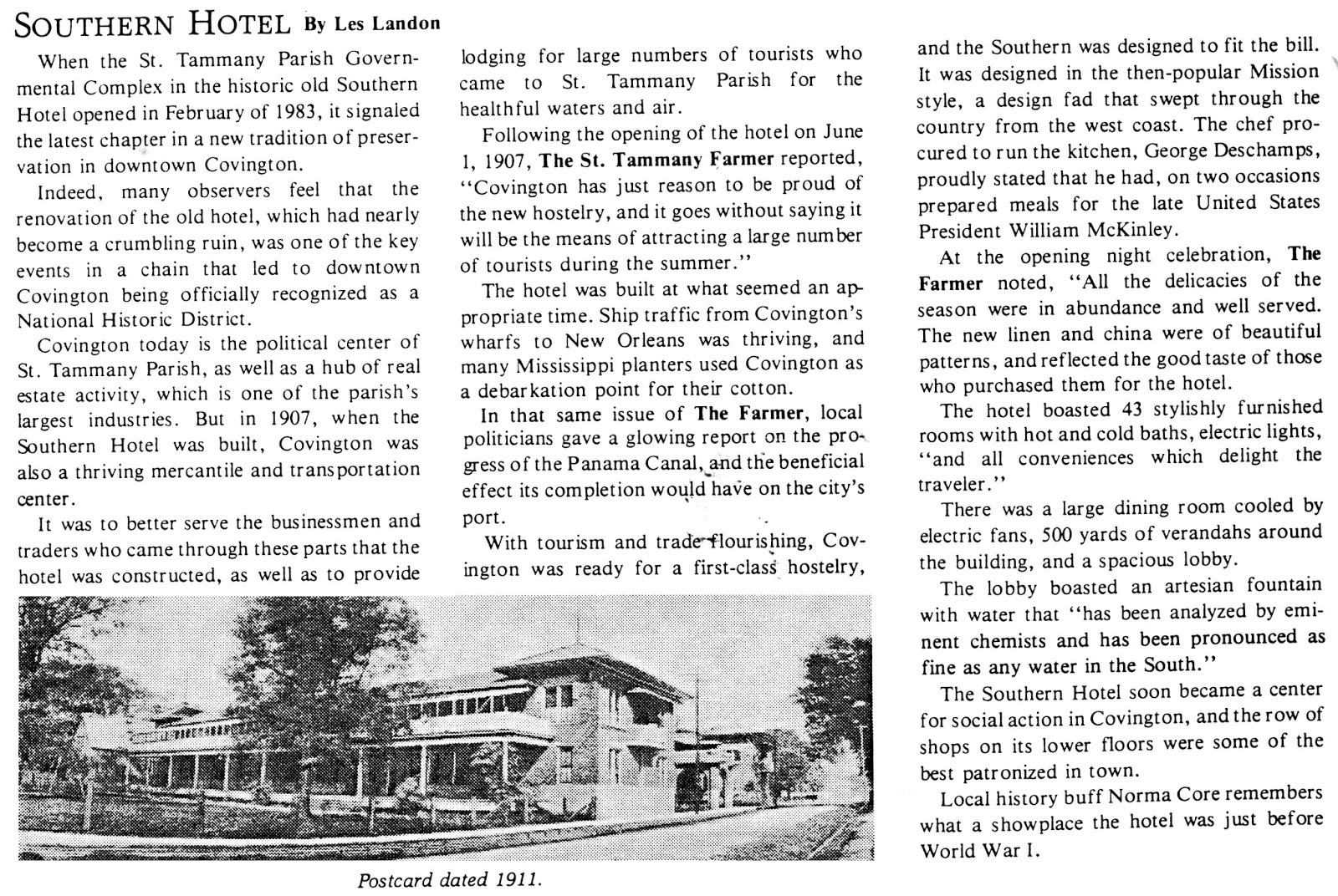 Covington Downtown: The Southern Hotel